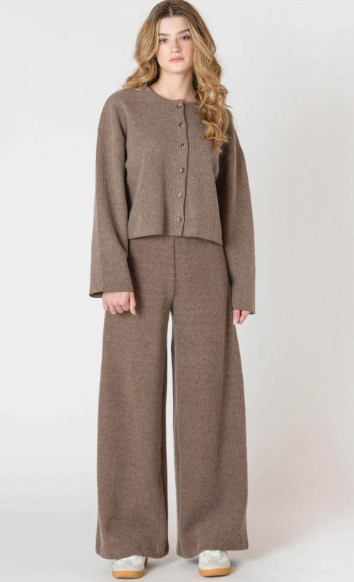 Betty Wide Leg Ribbed Pant – FATE